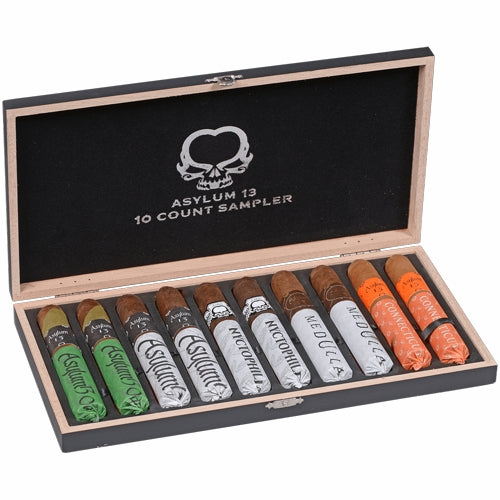 Asylum 13 10-Cigar Sampler Box - CigarsCity.com